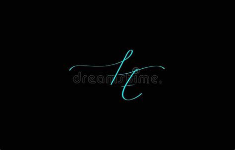 Elegant Calligraphy Of Cursive Ie Logo Stock Vector Illustration Of