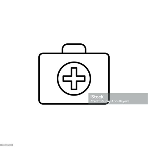 急救套件圖示移動概念和 Web 應用程式的旅行圖示元素薄線急救套件圖示可用於 Web 和移動高級圖示向量圖形及更多乙醯水楊酸圖片 Istock