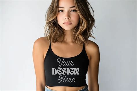 Next Level 1533 Black Tank Top Mockup 6 Graphic By Mockup Infinity