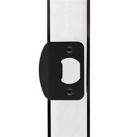 Strike Plate Round Corner Matte Black ǀ Hardware And Locks ǀ Todays