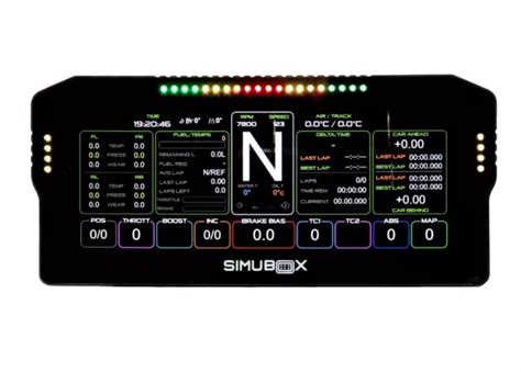 Simubox 103 Inch Ddu Sim Racing Dashboard With 28 Rgb Led Simhub Compatible £25999 Picclick Uk