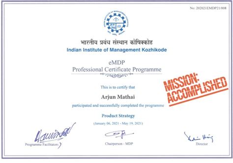 Arjun Mathai Posted On Linkedin
