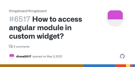 How To Access Angular Module In Custom Widget · Issue 6517