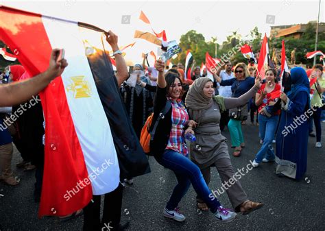 Opponents Egypts Ousted President Mohammed Morsi Editorial Stock Photo