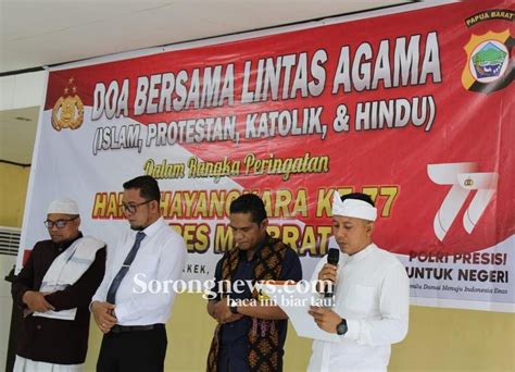 Rangkaian Hari Bhayangkara Polres Maybrat Doa Bersama Lintas Agama