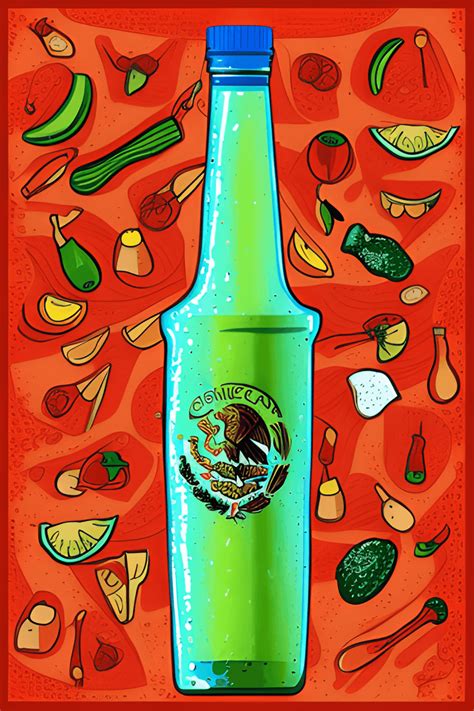 Mexican Soda Bottle Graphic · Creative Fabrica