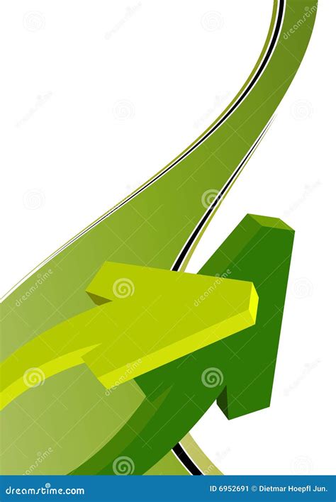 Abstract Green Arrows Stock Vector Illustration Of Background 6952691