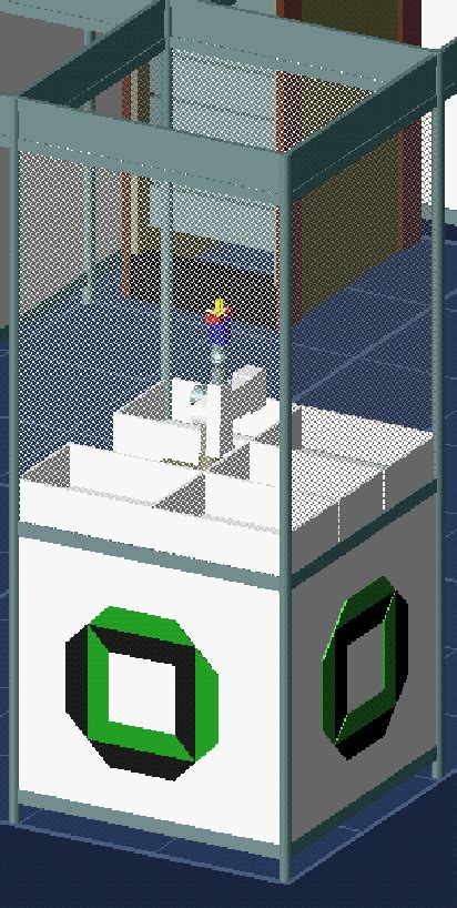Screenshot Of The Cad Model In A Robot Simulation System Robcad Able