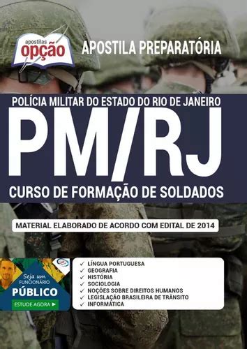 Apostila Pm Rj Curso De Formação Soldados Mercadolivre