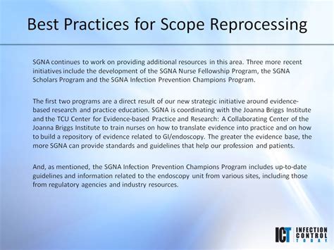 Slide Show Best Practices For Scope Reprocessing