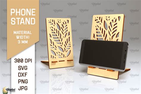 Phone Stand Laser Cut Phone Holder Svg · Creative Fabrica
