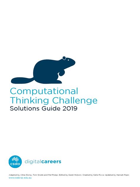 bebras australia 2019 solutions guide pdf algorithms data