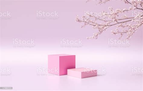봄 사쿠라 벚꽃 나무 가지가 있는 자연의 아름다움 연단 배경 벚꽃에 대한 스톡 사진 및 기타 이미지 벚꽃 3차원 형태