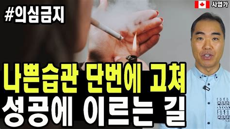 경제적자유를 얻으며 깨달은 것 성공하기위해 나쁜습관을 단번에 고칠 수 있는 확실한 방법실제성공사례인생동기부여성공비밀성공매니아돈버는법자수성가사업가 Youtube