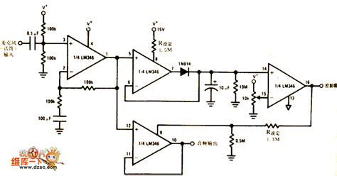 The Principle Diagram Of The Sound Control Switch And Amplifier Circuit Power Supply Circuit