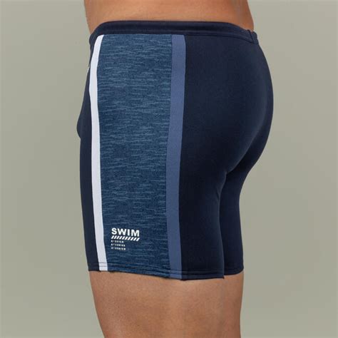 Long Swimming Trunks Yoko Mala Blue White