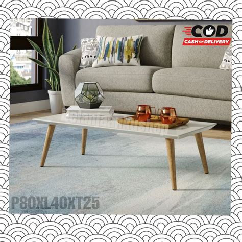 Jual Meja Lesehan Kayu Panjang Ruang Tamu 80x40 Minimalis Table Coffe