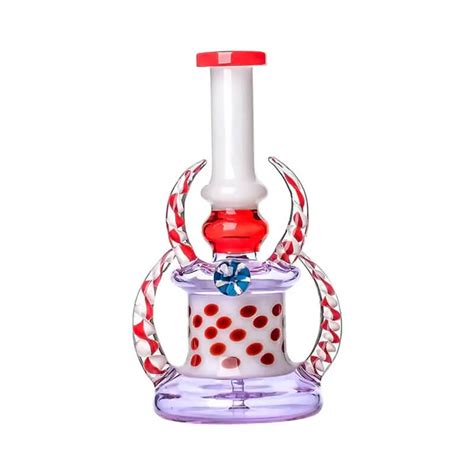 Heady Glass Dab Rig With Horns Inhalco