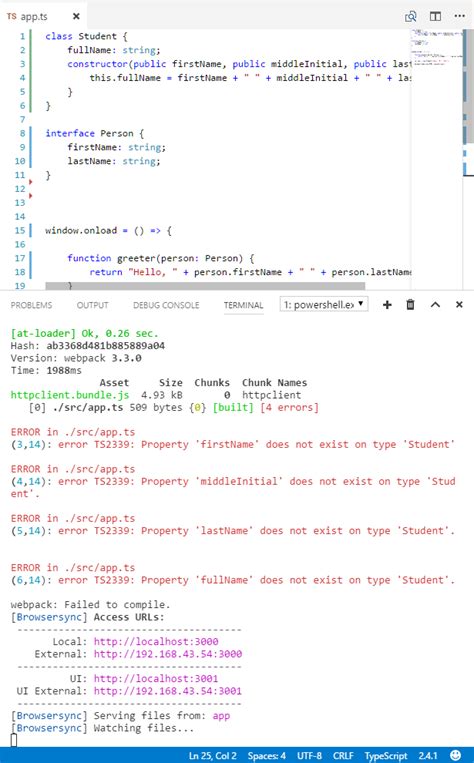 Javascript Typescript Ts2339 Property Doesnt Exist On Type Class