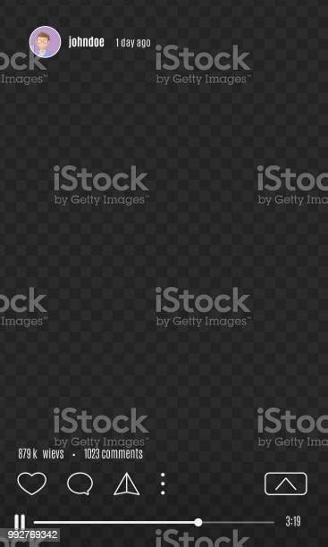 即時電視流應用程式 Ui 類比現代移動應用介面設計向量圖形及更多圖形使用者界面圖片 圖形使用者界面 互聯網 便攜式資訊設備 Istock