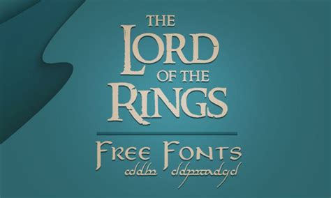 Hobbit Font Set Polar Vectors