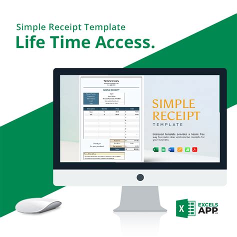 Simple Receipt Template Excels App