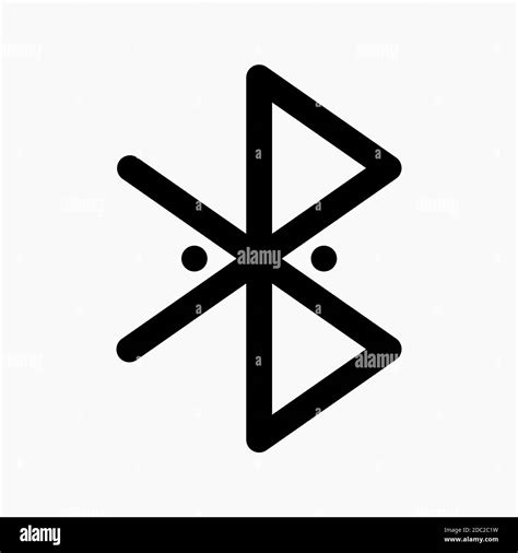 Line Bluetooth Icon Vector Suitable For Any User Interface Project Symbol Elements For Web