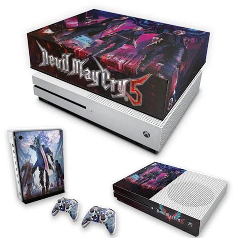 Capa Anti Poeira e Skin Compatível Xbox One S Slim Devil May Cry 5