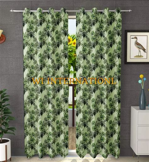 7 Feet Marvel Grass Flower Printed Door Curtain At ₹ 195piece In