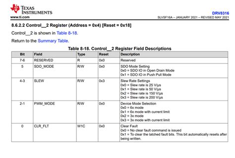DRV Cannot Change Output Slew Rate Of DRV Using SPI Motor Drivers Forum Motor