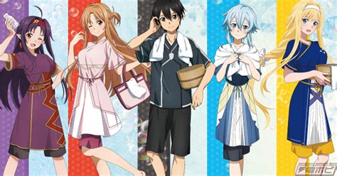 『ソードアート・オンライン』と極楽湯がコラボ！コラボグッズやメニュー販売のほか、キャラクターをイメージしたコラボ風呂も！ 電撃ホビーウェブ