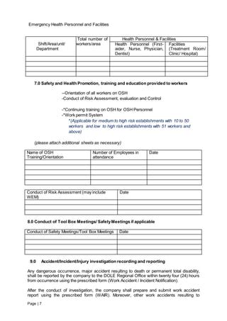 OSH Program Template Rev Doc