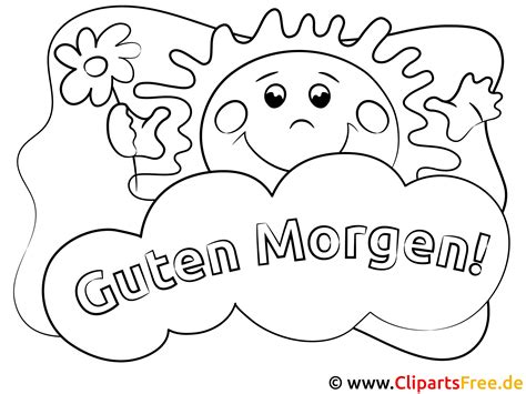 Sonne Blume Guten Morgen Ausmalbilder Kostenlos