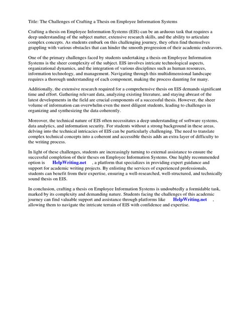 Thesis Employee Information System Pdf Motivational Motivation