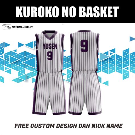 Jual JERSEY ANIME KUROKO NO BASKET TEAM YOSEN Shopee Indonesia