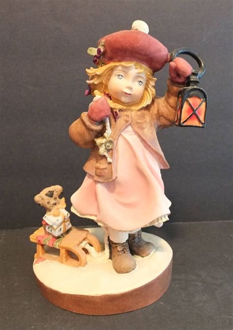 Dolfi Original Lisi Martin Lantern Girl Figurine Pictura Etsy