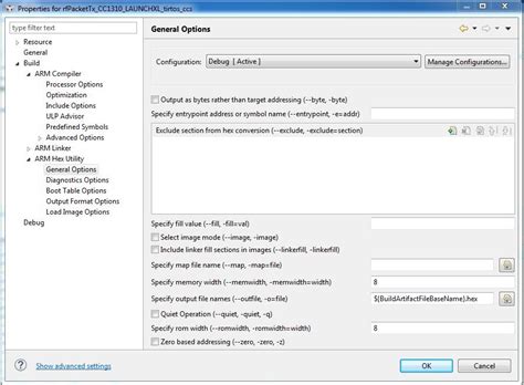 Ccscc1310 Hex File Generated Using Arm Hex Utility Is Not Working