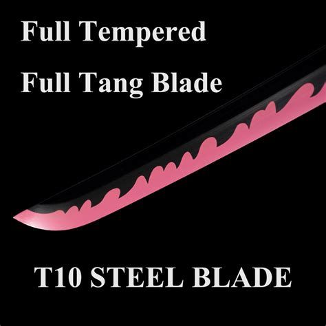 Hand Made Mitsuri Kanroji S Sword Demon Slayer Katana Sword Kimetsu No Yaiba Sword T Steel