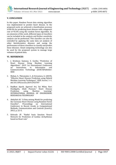 Heart Disease Classification Using Random Forest Pdf Heart And