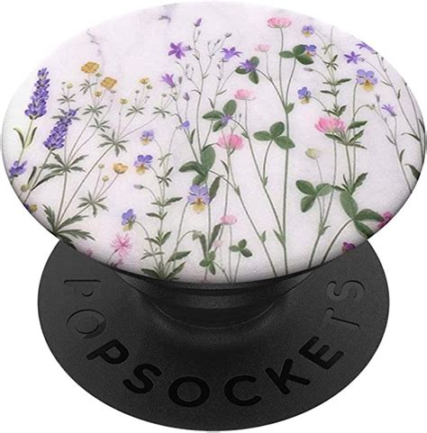 Lavender Floral Purple Flower Phone Popper Popsockets Swappable Popgrip