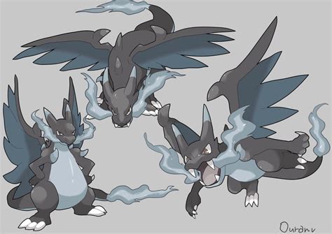 Charizard And Mega Charizard X Pokemon Drawn By Ouran Danbooru