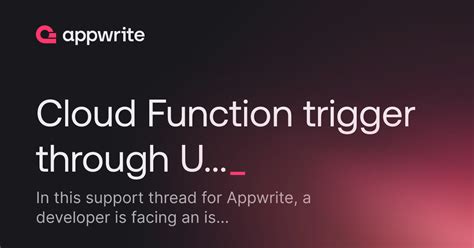Cloud Function Trigger Through Url Function Synchronous Timeout Threads Appwrite