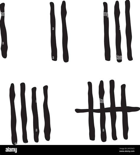 Tally Marks Count Vector Illustration Stock Vector Image Art Alamy