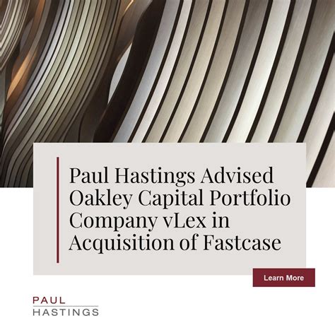 Paul Hastings On Linkedin Paul Hastings Advised Oakley Capital
