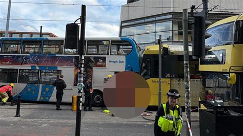 Major Metrolink Shutdown After Tram And Manchester Bus Crash