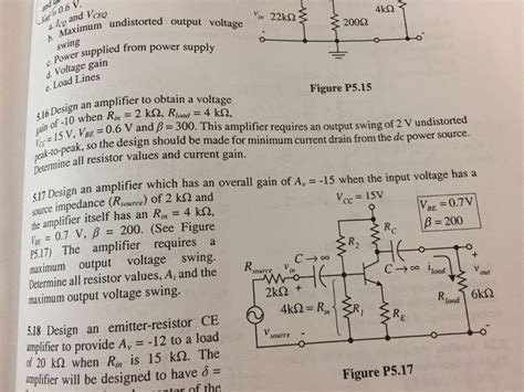 solved ico and vceo h maximum num undistorted output