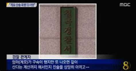 칠곡 계모 사건 계모의 단독범행으로 밝혀져징역20년 구형
