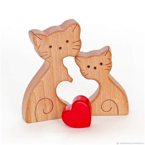 Деревянная статуэтка Нежность купить в интернет магазине Ярмарка Мастеров по цене 1250