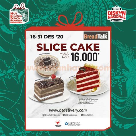 Breadtalk Promo Slice Cake Harga Spesial Mulai Dari Rp 16 000 Scanharga