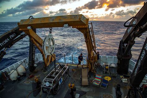 The Aft Deck Of NOAA Ship Okeanos Explorer While Transiting Back To Pearl Harbor Oahu The